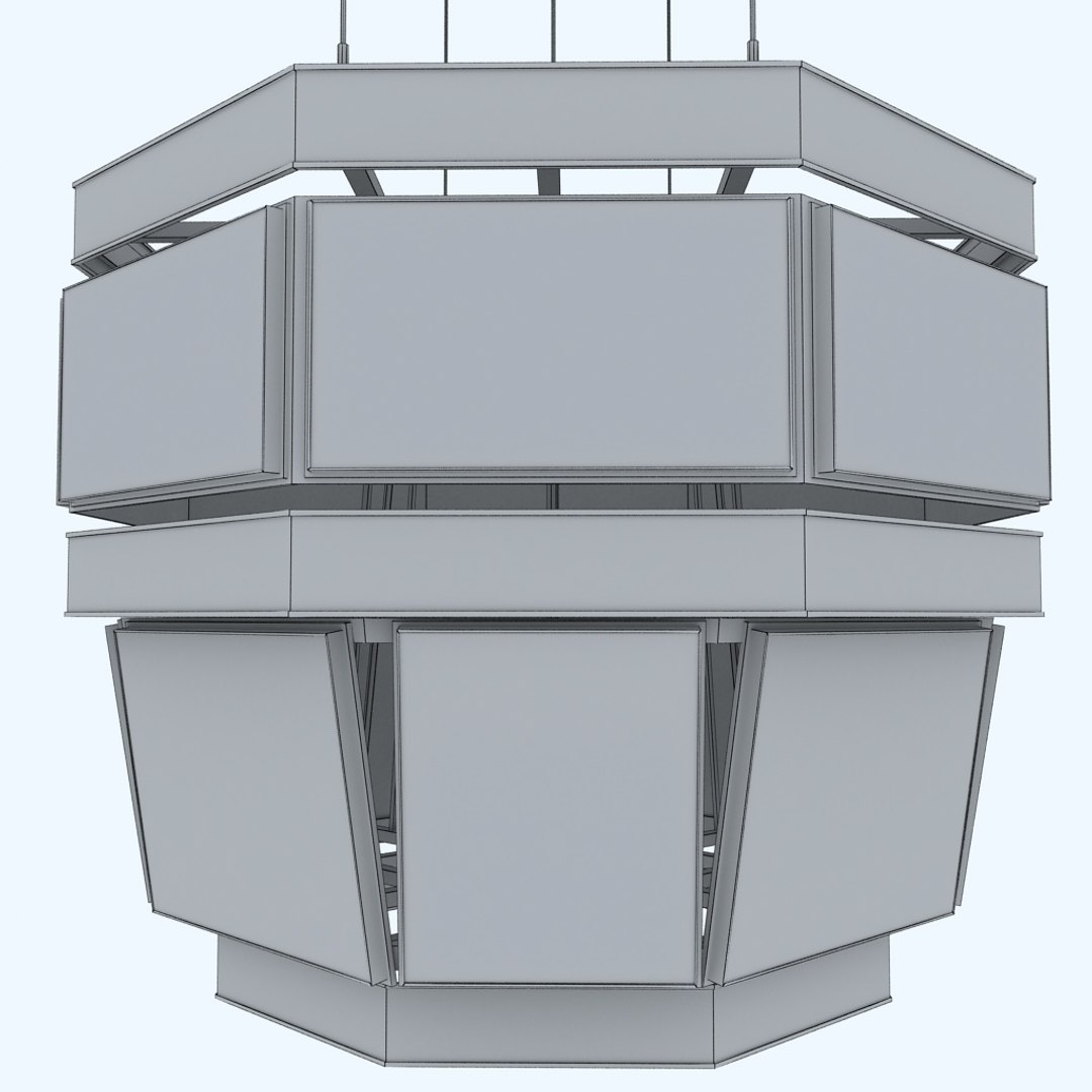 3d Model Jumbotron Scoreboard Double