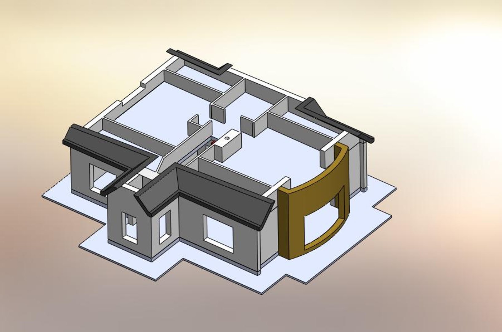 3d Model Printable House
