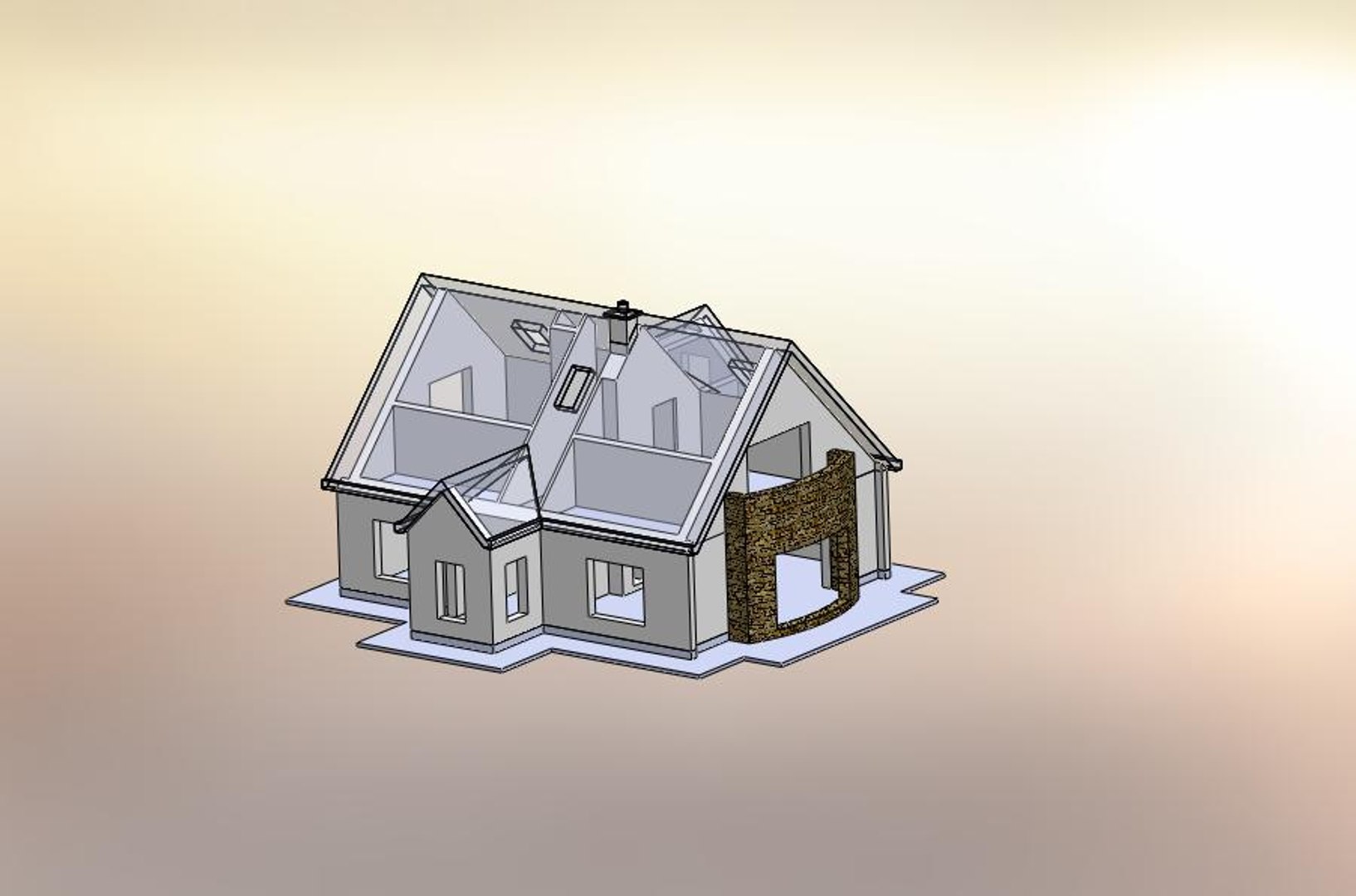 3d Model Printable House