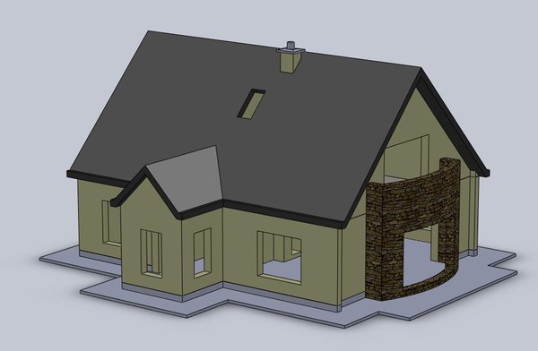 3d model printable house