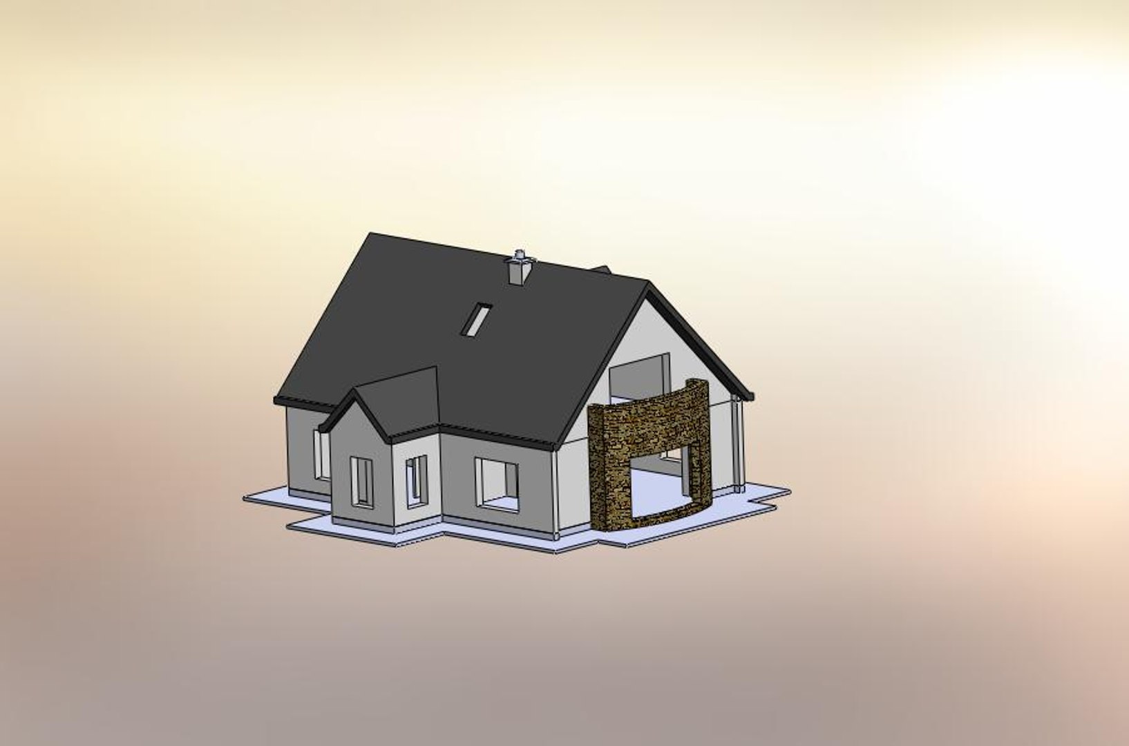 3d Model Printable House