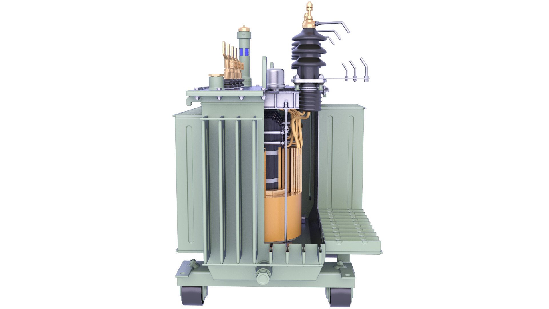 Oil Immersed Transformer Coil Windings Inside 18 3D Model - TurboSquid ...