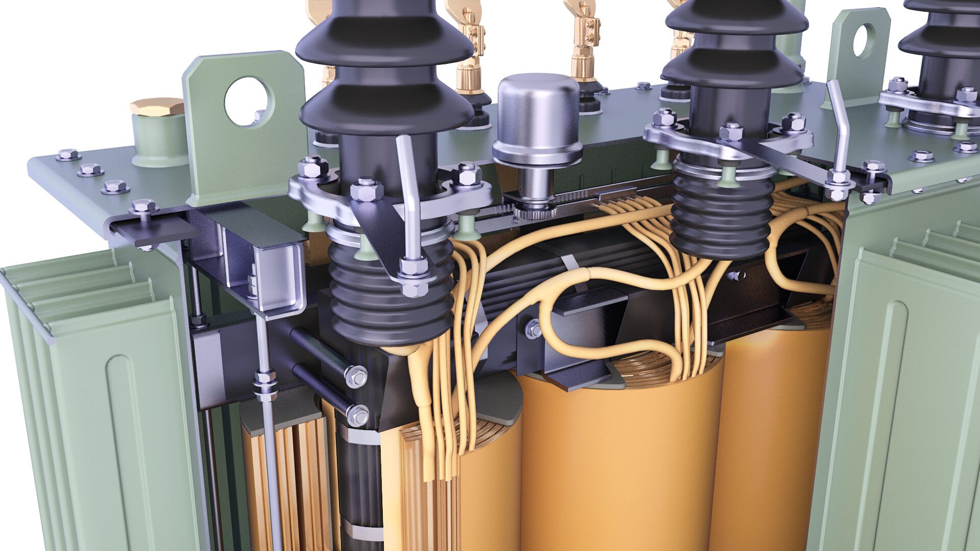Oil Immersed Transformer Coil Windings Inside 18 3D Model - TurboSquid ...