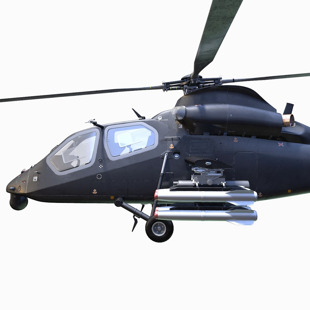 3d Model Harbin Z-19 Attack Helicopter