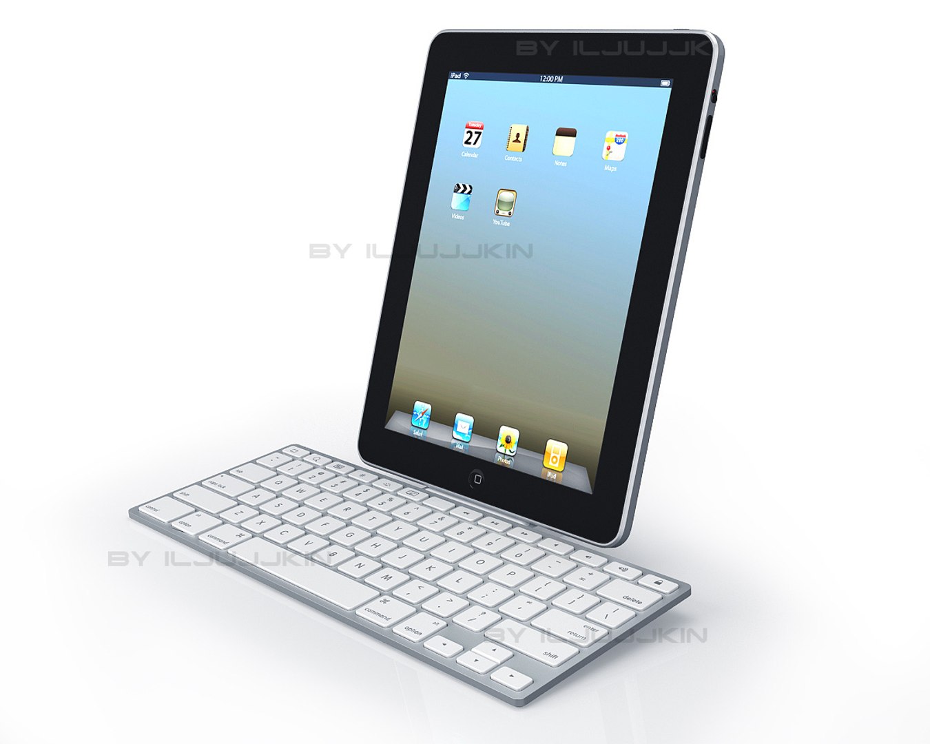 3ds apple ipad dock keyboard
