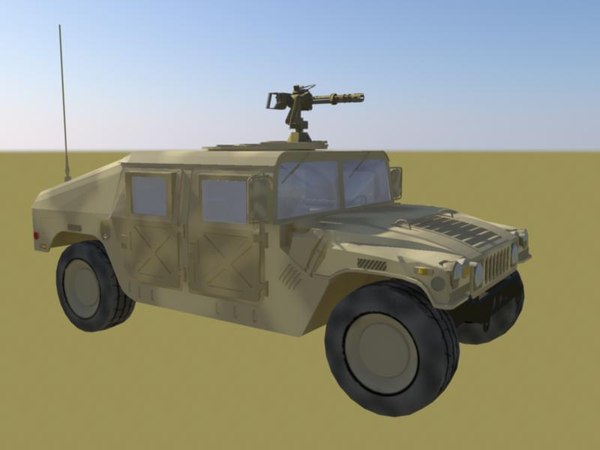 military humvee camo version 3d ma