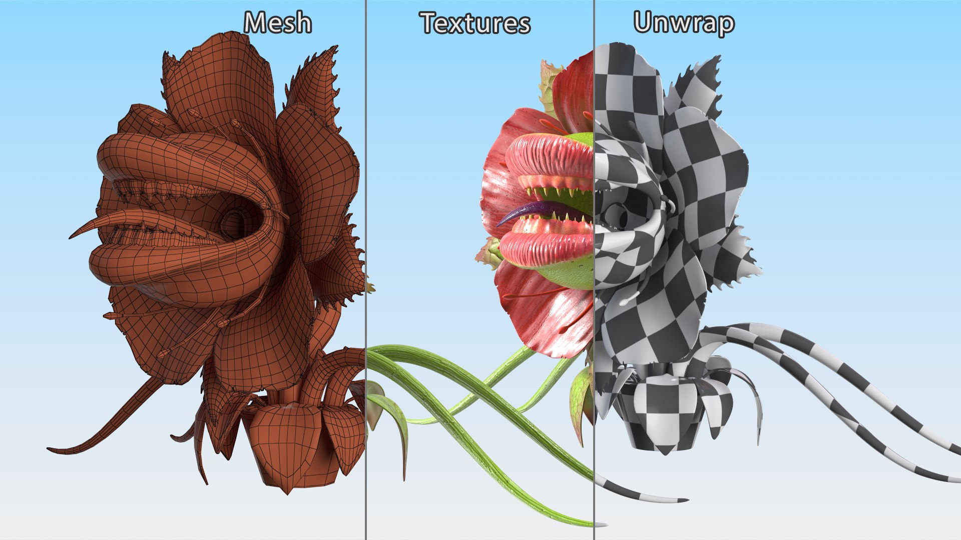 3D Monster Plant - TurboSquid 2041069