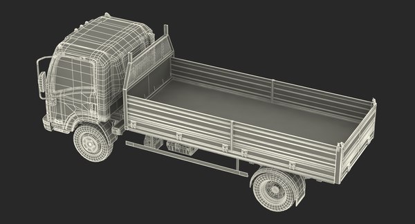 Isuzu npr dropside 2018 model - TurboSquid 1237078