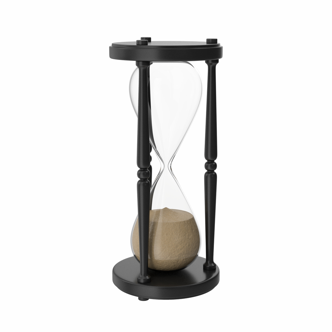3d Black Hourglass Model Turbosquid 2156898