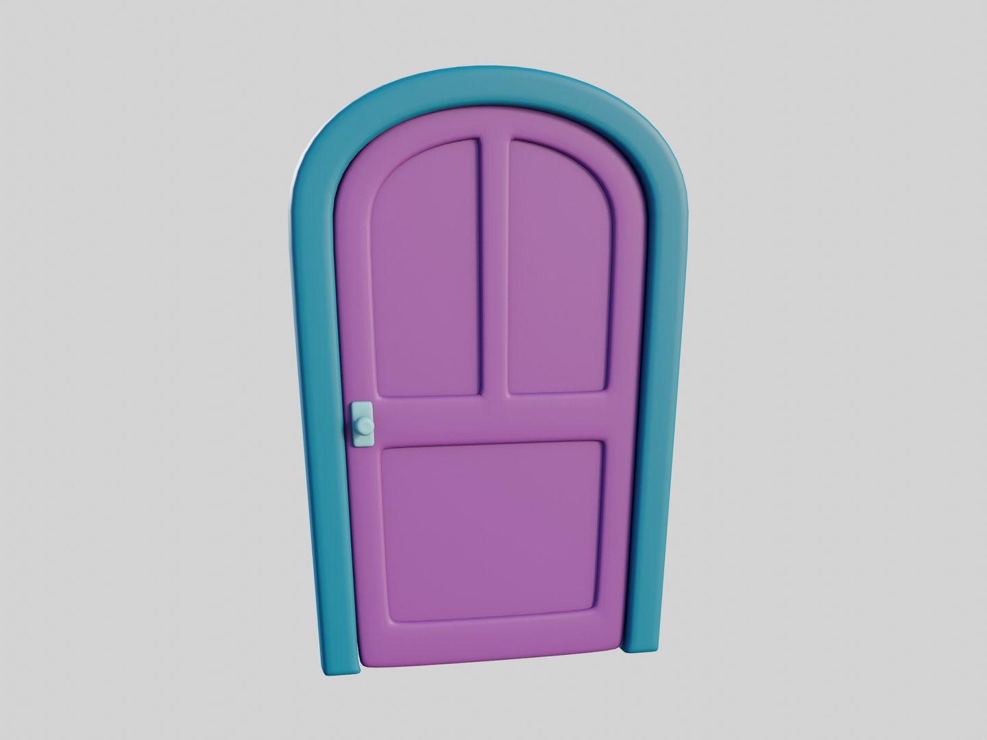 Cartoon Door 12b Model - TurboSquid 1915303