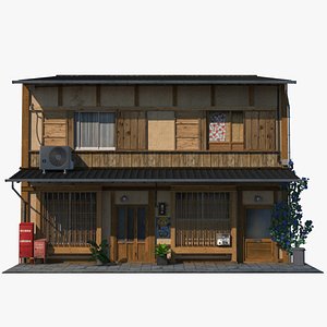 Japanese Building 3D Model - TurboSquid 1624650