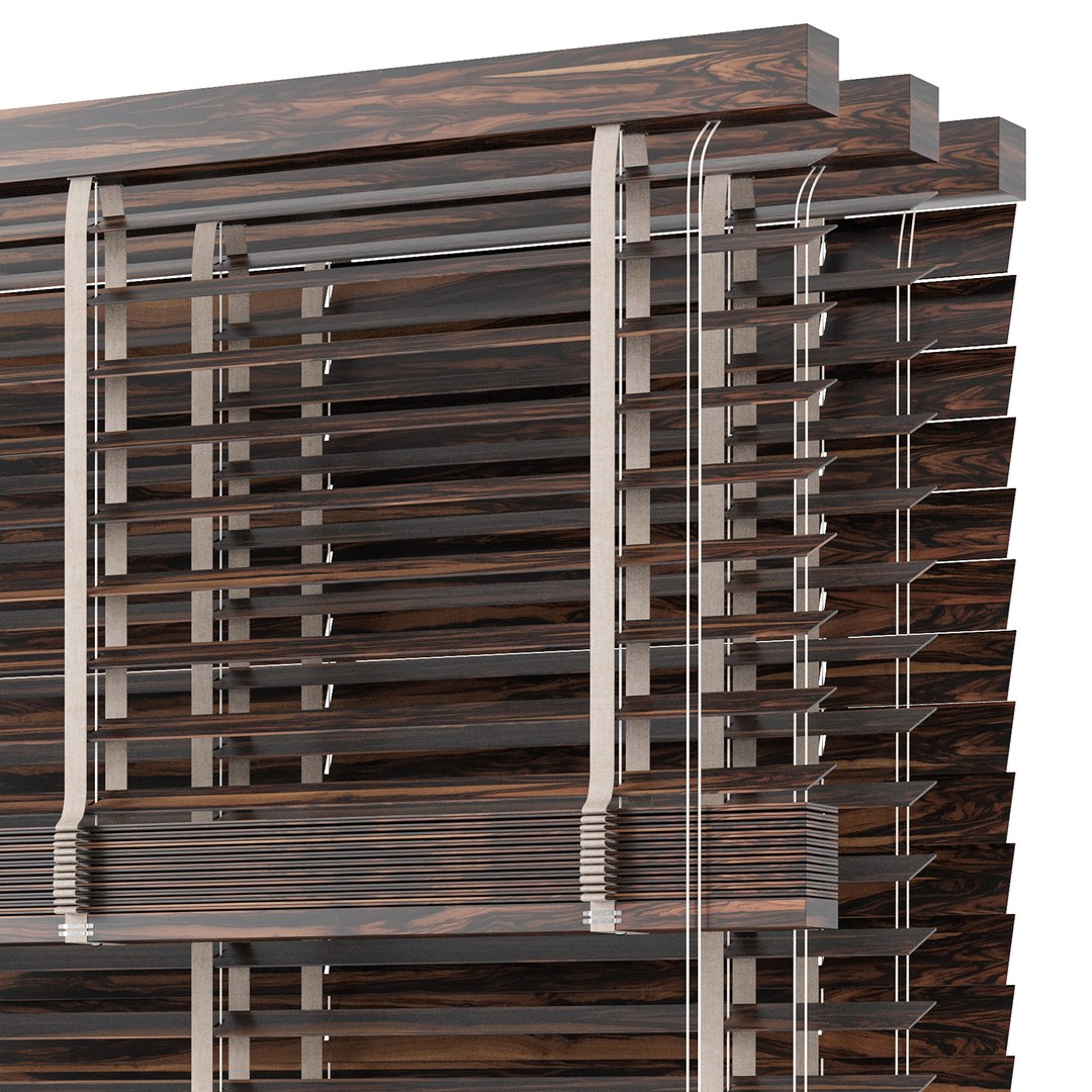 3D Wooden Blinds Set 21 - TurboSquid 2180824