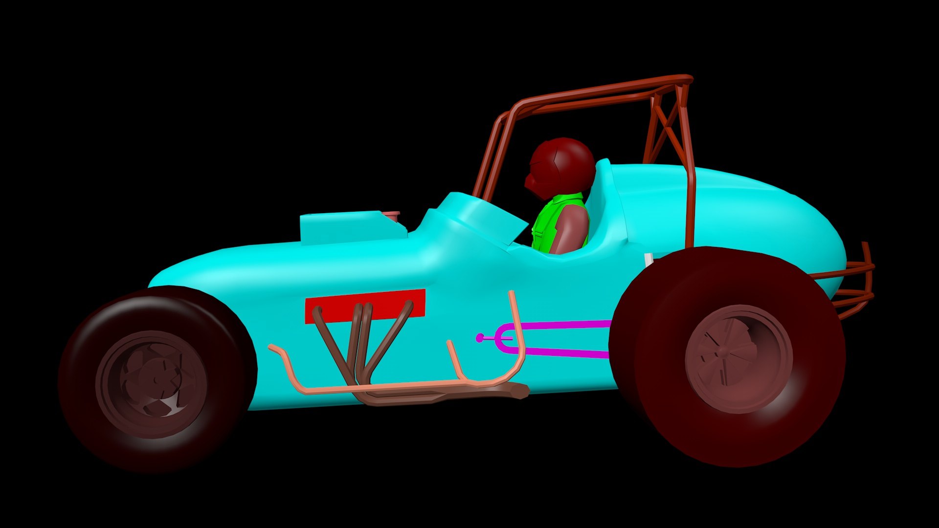 Sprint Racer Racing Car 3D Model - TurboSquid 2087296