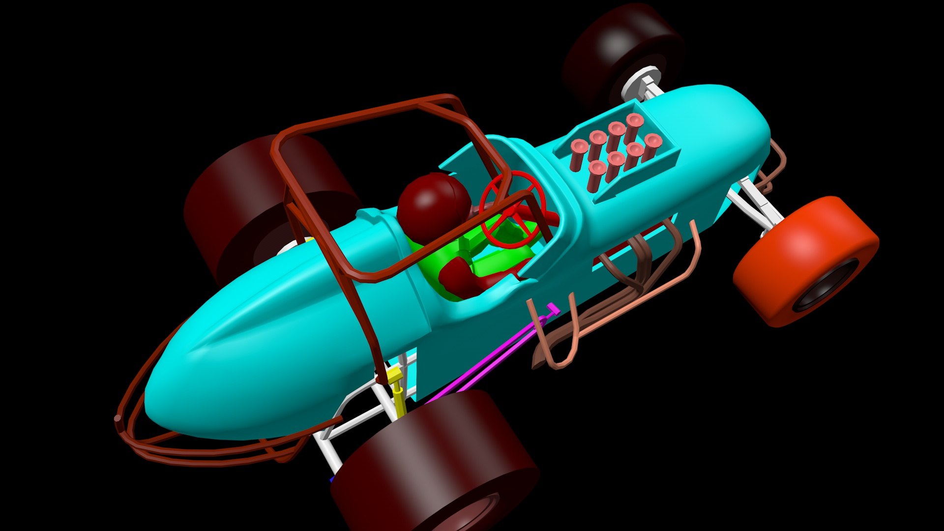 Sprint Racer Racing Car 3D Model - TurboSquid 2087296