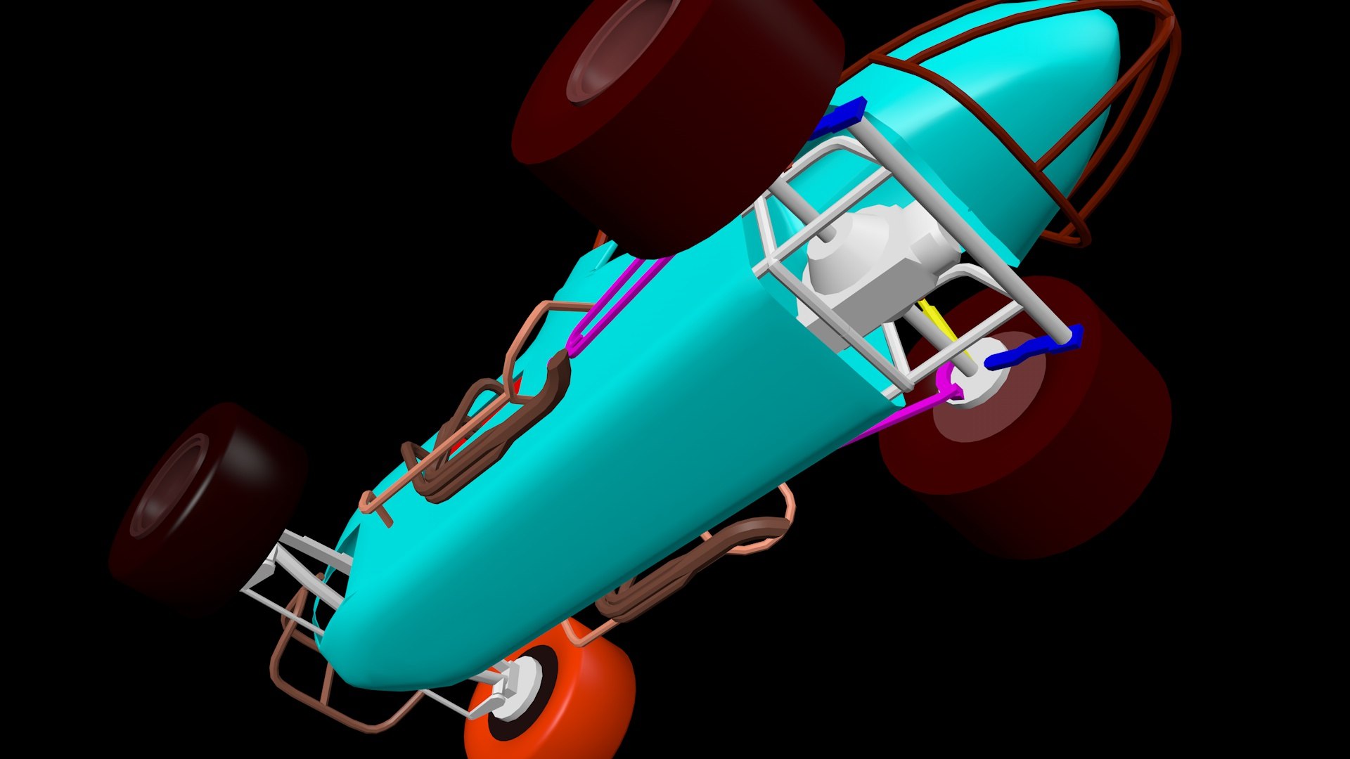 Sprint Racer Racing Car 3D Model - TurboSquid 2087296