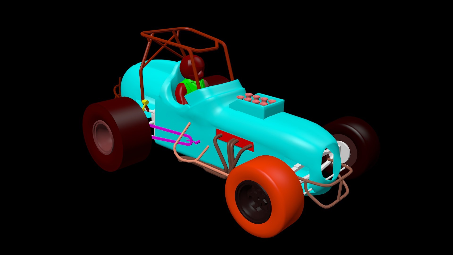 Sprint Racer Racing Car 3D Model - TurboSquid 2087296
