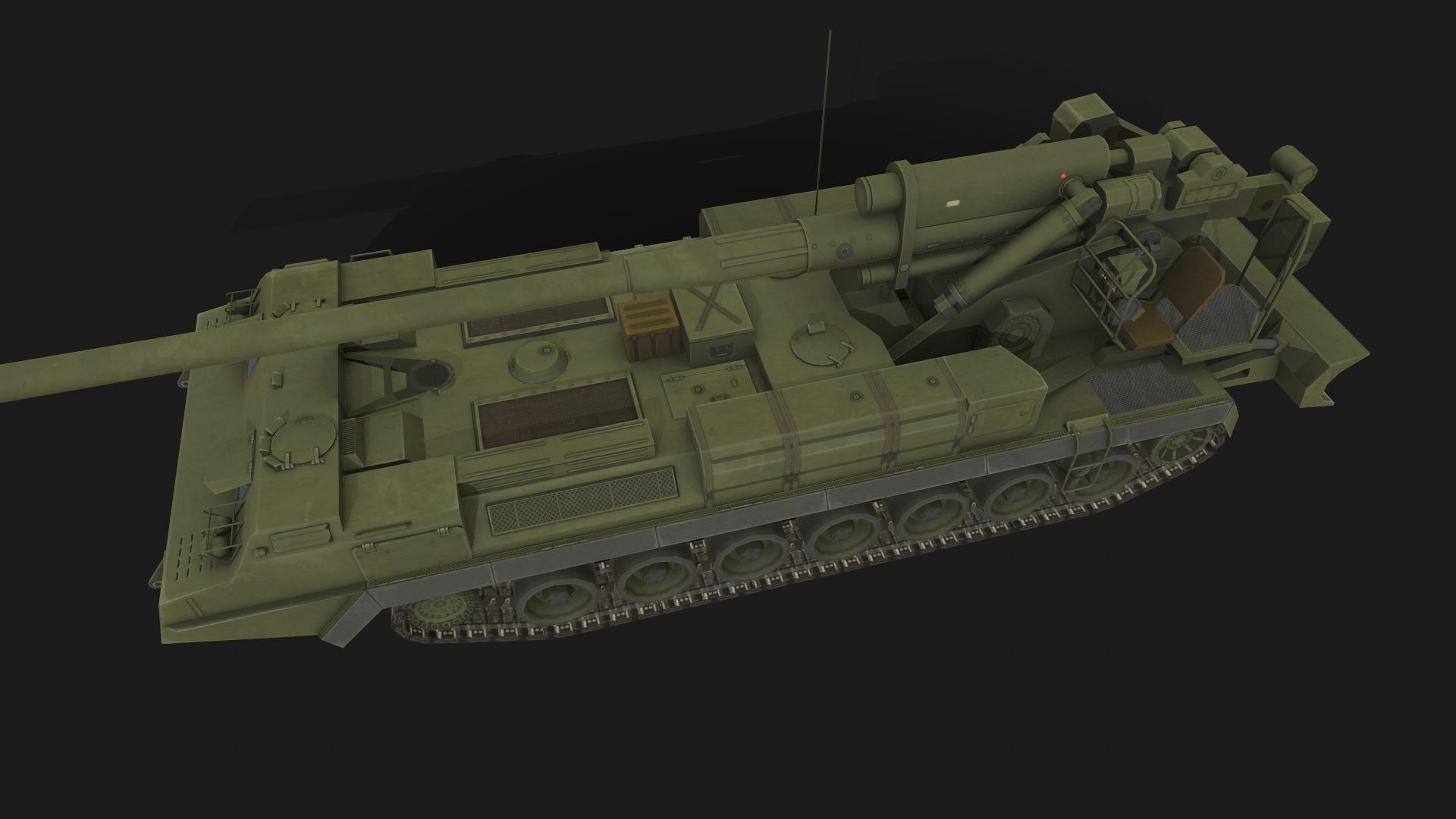 2s7 Pion 3D Model - TurboSquid 1536718