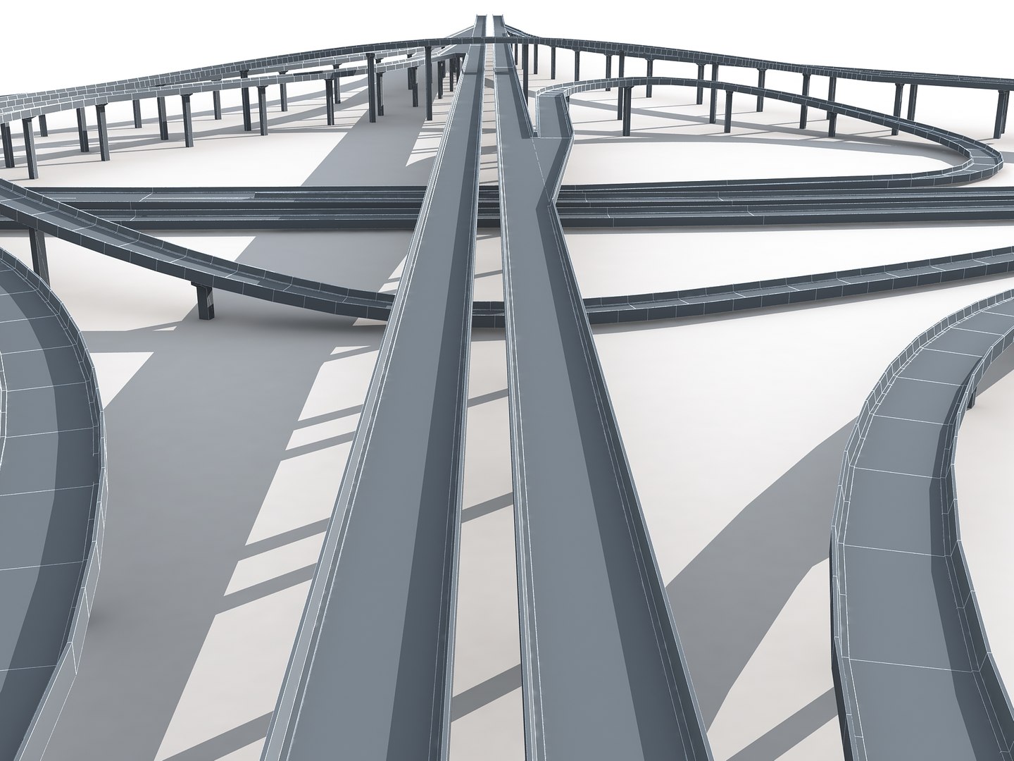 Highway Viaduct Model - TurboSquid 1514309