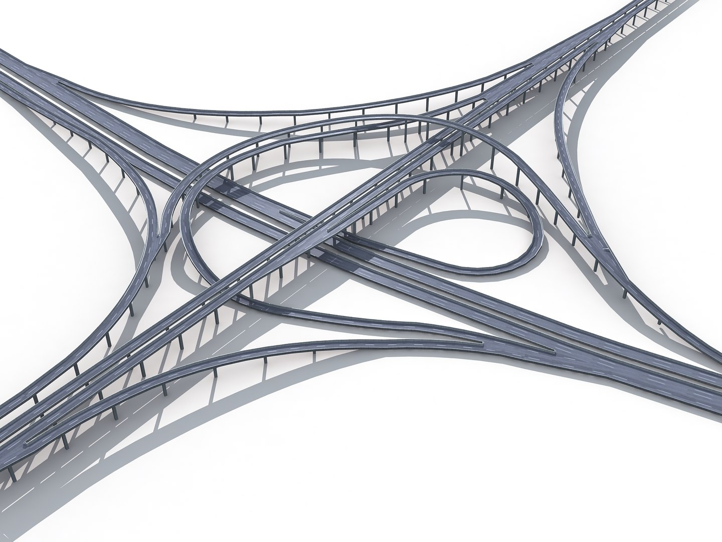Highway Viaduct Model - TurboSquid 1514309