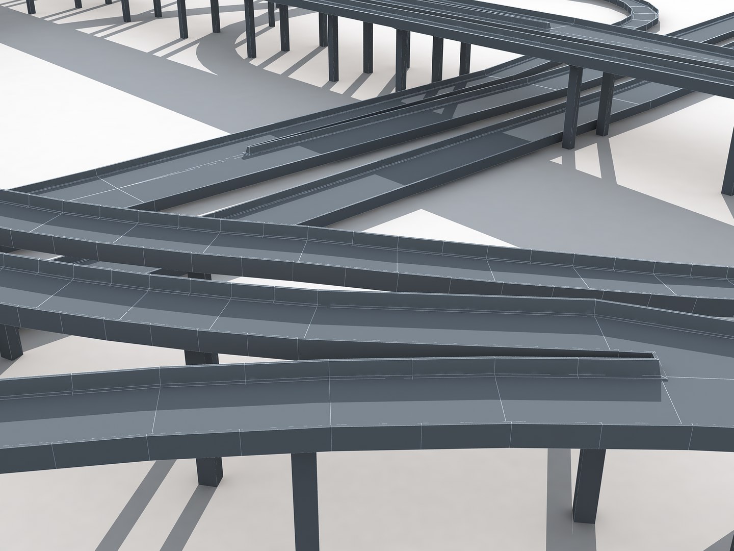 Highway Viaduct Model - TurboSquid 1514309