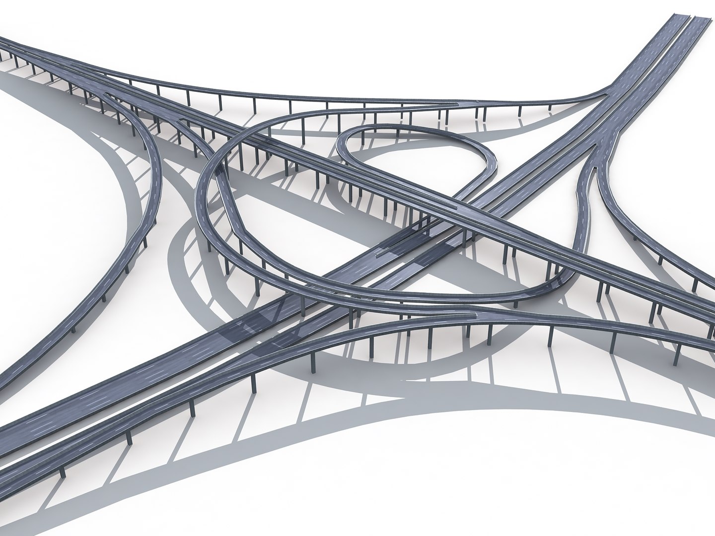 Highway Viaduct Model - TurboSquid 1514309