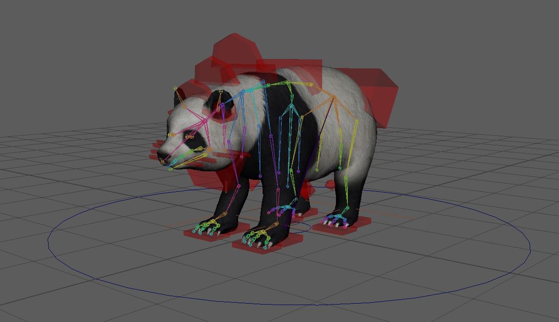 3D Panda Ar Vr Fully Rigged - TurboSquid 1413415