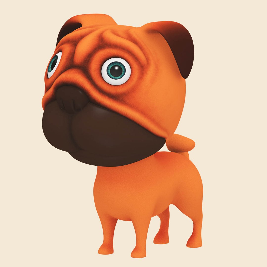 Pug 3d Obj