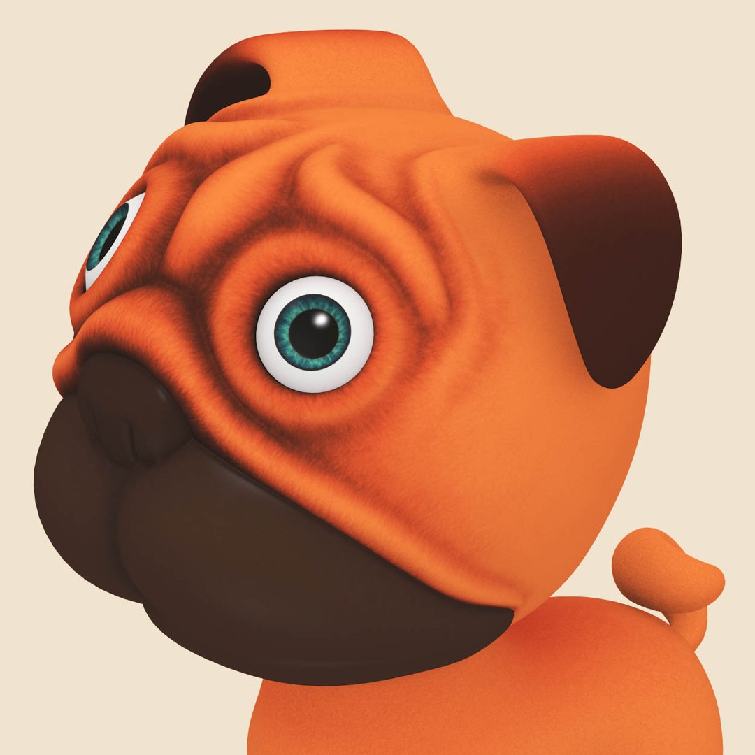 Pug 3d Obj