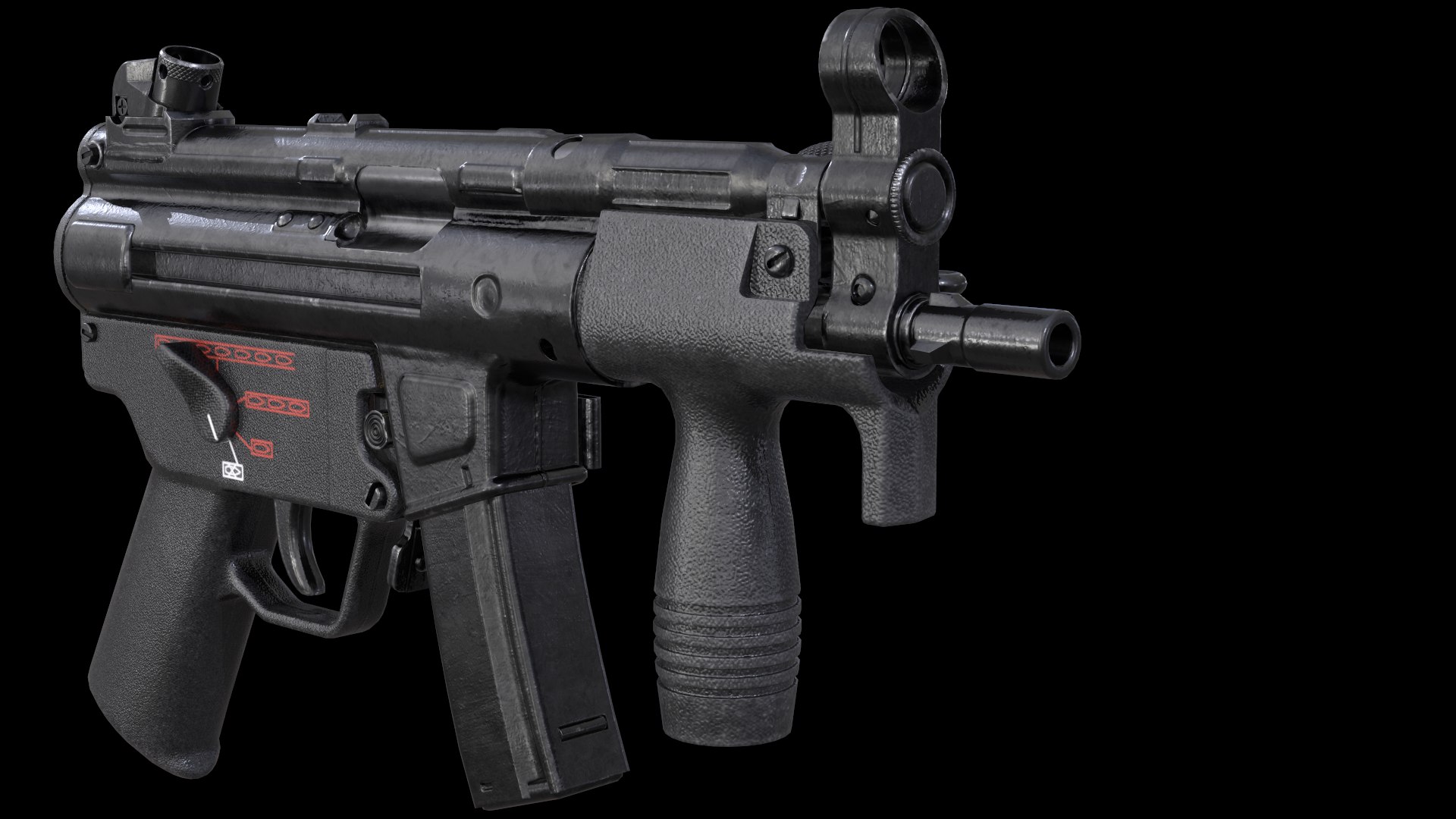 3D MP5K MP5KN With Upgrades Game Ready - TurboSquid 2339935