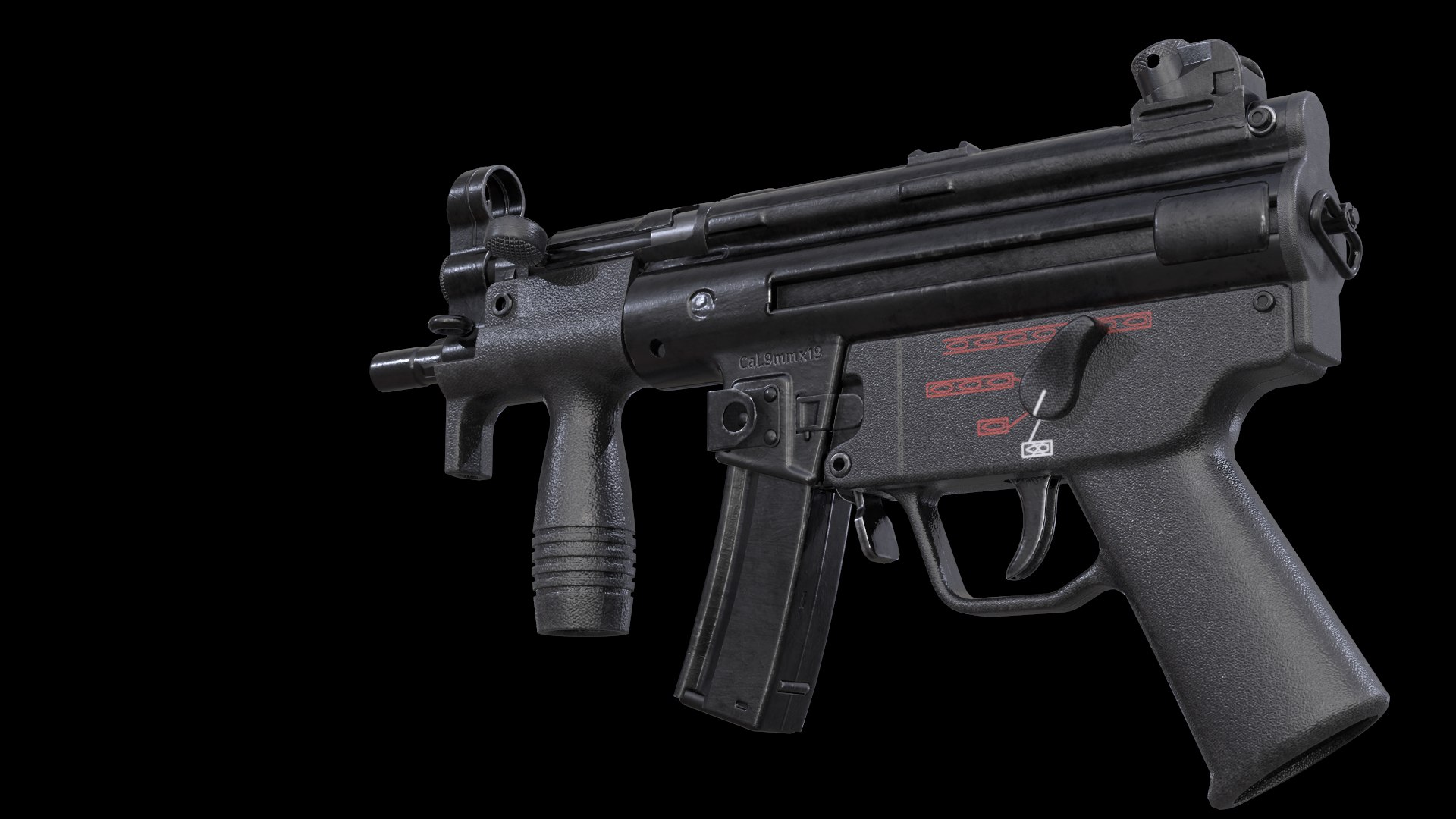 3D MP5K MP5KN With Upgrades Game Ready - TurboSquid 2339935