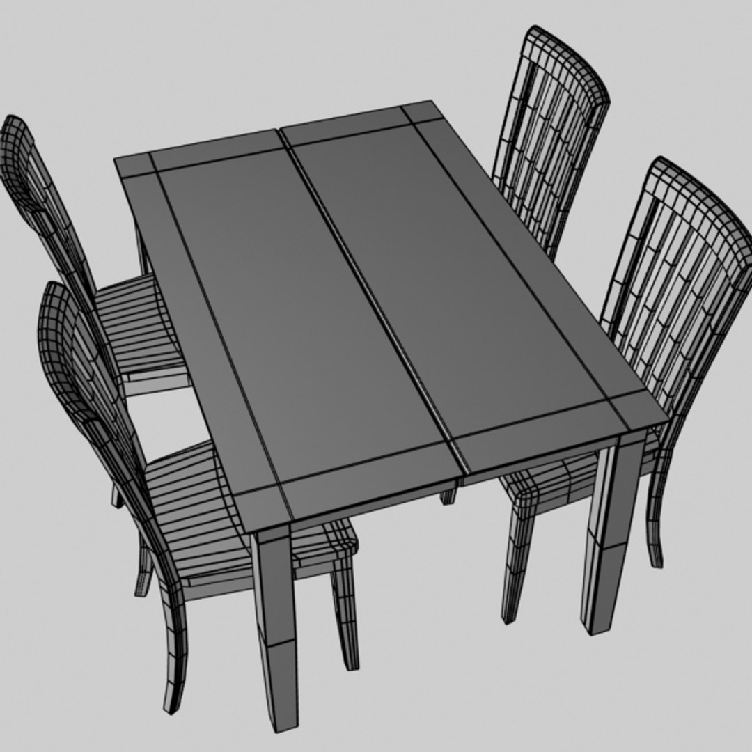 Dining Set 3d Model