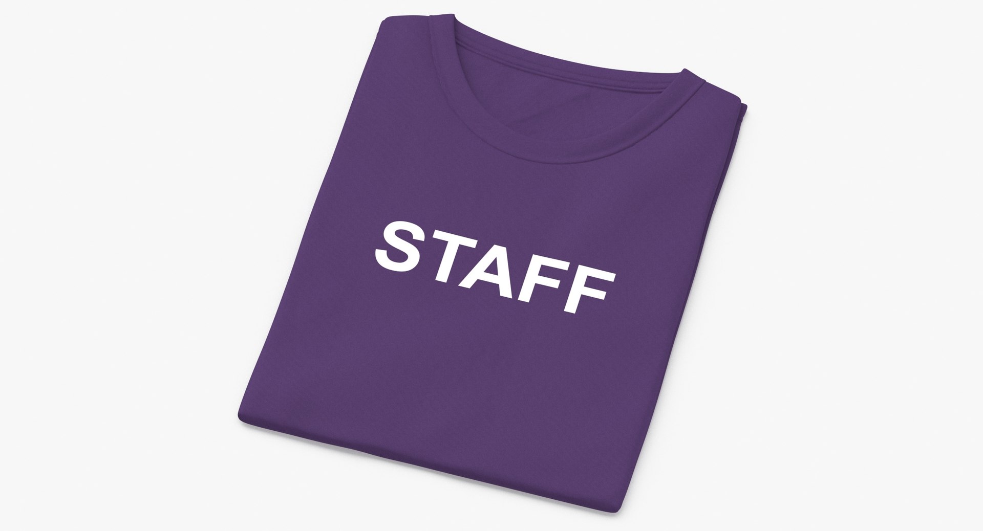 Female Crew Neck Folded Purple Staff 02 3D model - TurboSquid 1759010