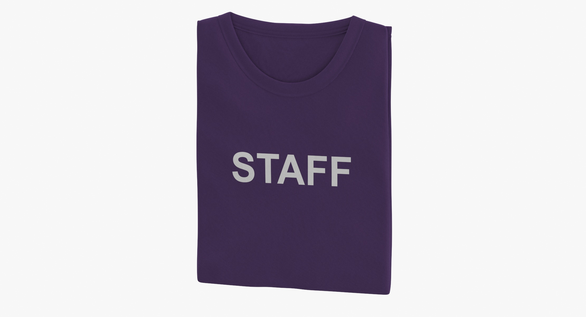 Female Crew Neck Folded Purple Staff 02 3D model - TurboSquid 1759010