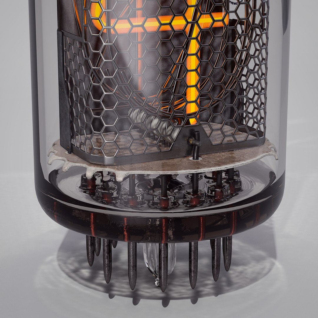 Nixie Tube In-18 3d Max