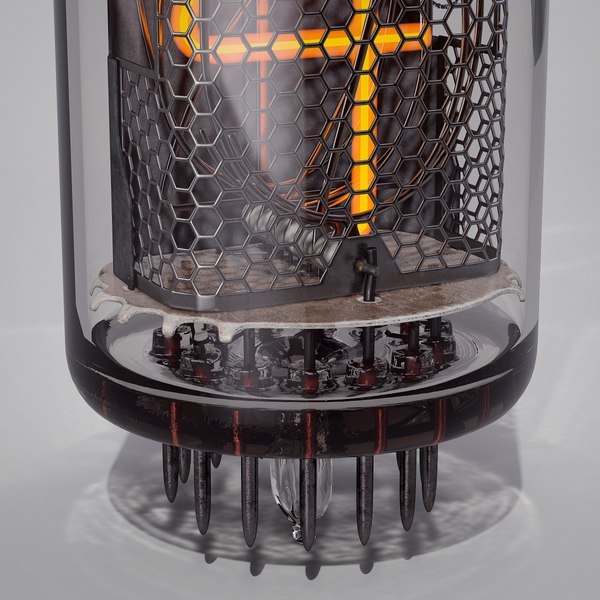 nixie tube in-18 3d max