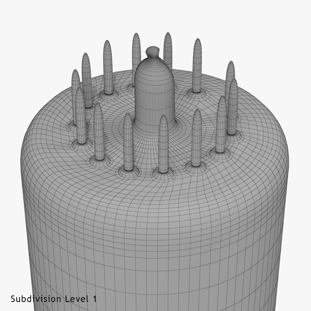 nixie tube in-18 3d max
