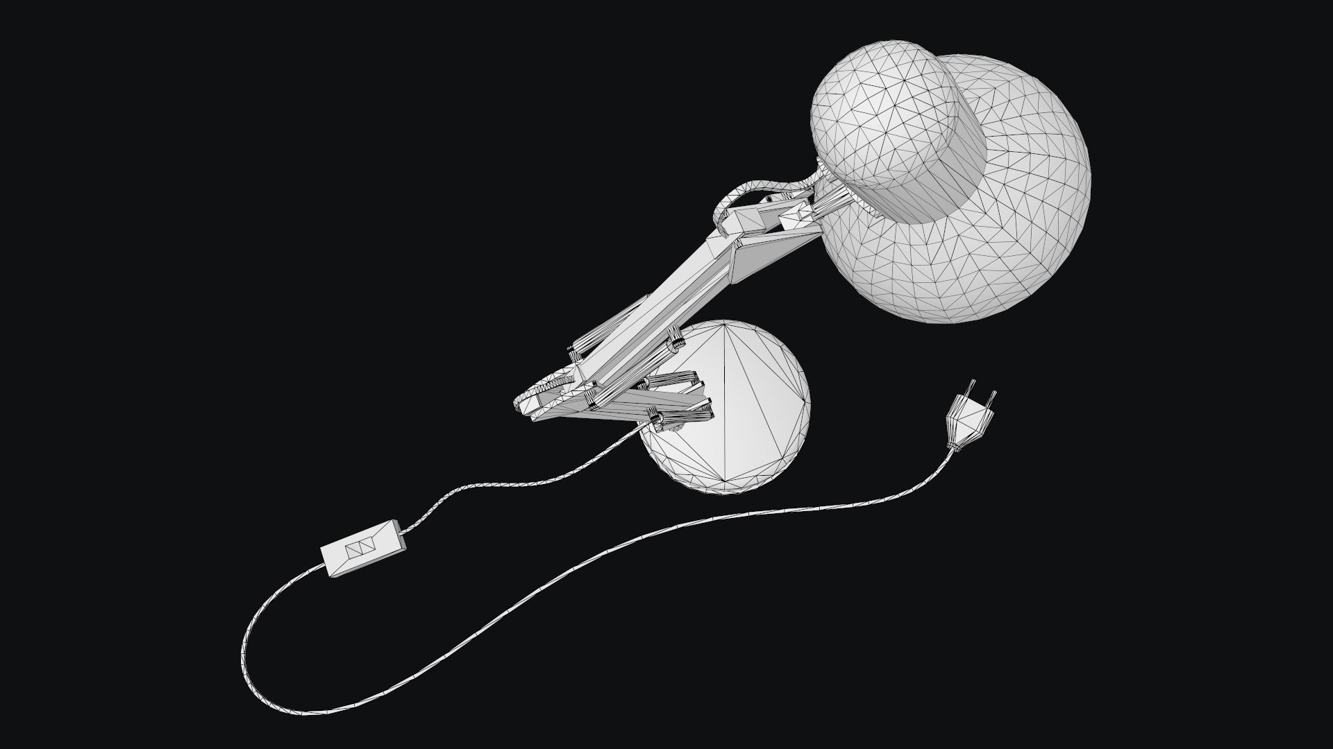 3D low-poly desk lamp model - TurboSquid 1614542