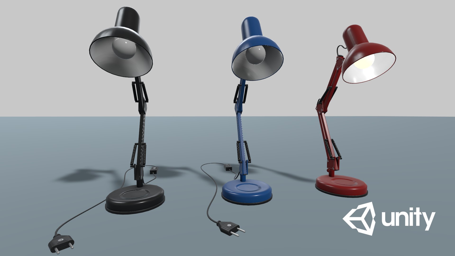 3D low-poly desk lamp model - TurboSquid 1614542