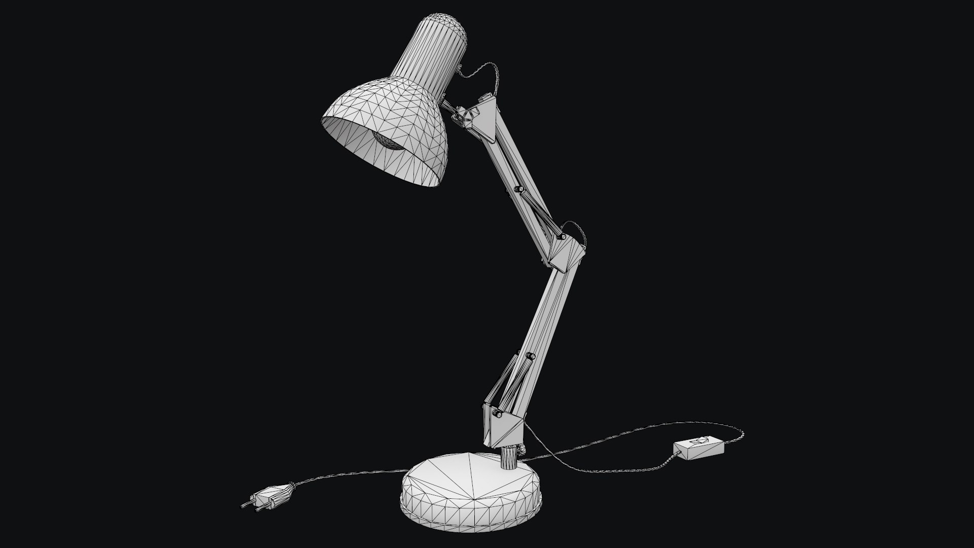 3D low-poly desk lamp model - TurboSquid 1614542