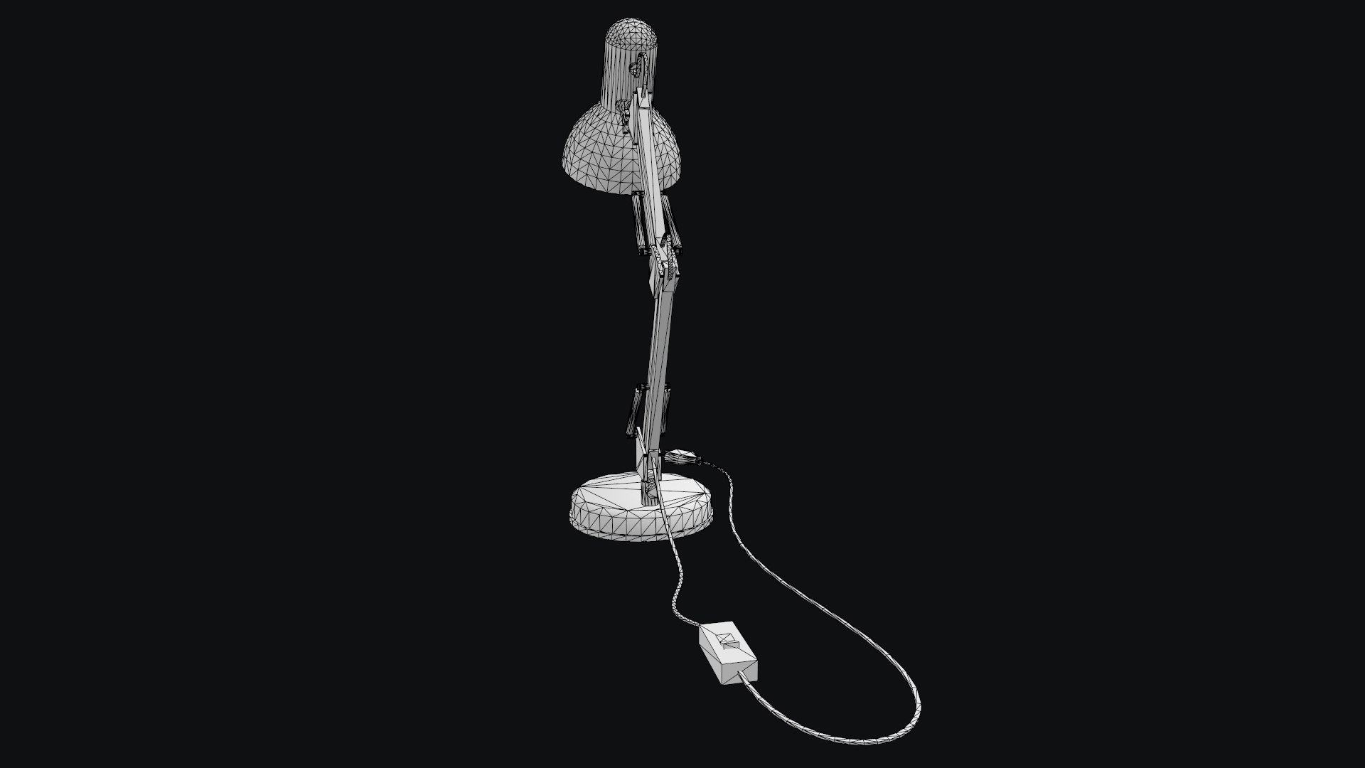 3D low-poly desk lamp model - TurboSquid 1614542