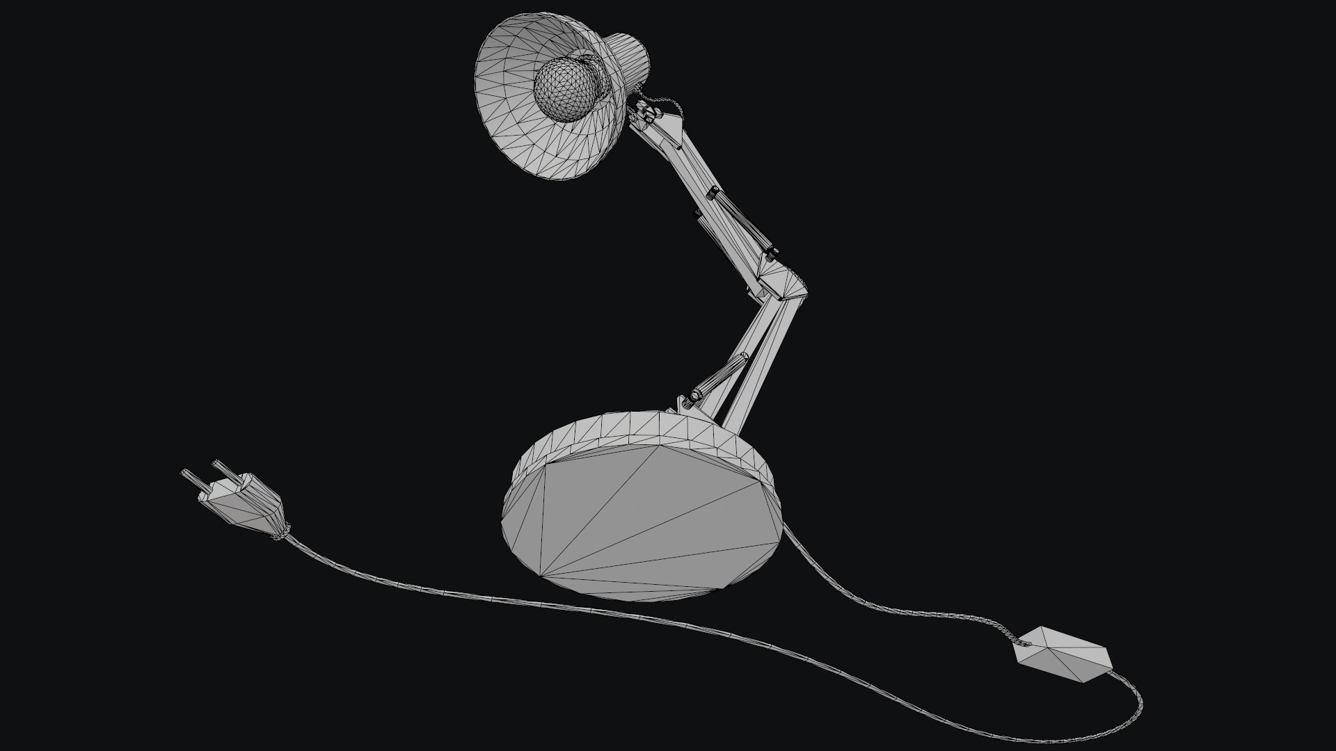 3D low-poly desk lamp model - TurboSquid 1614542