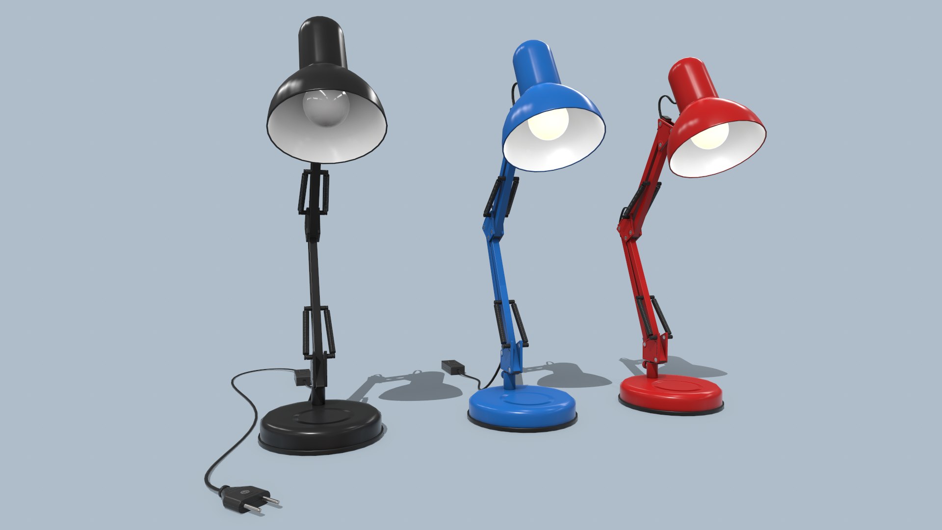 3D low-poly desk lamp model - TurboSquid 1614542