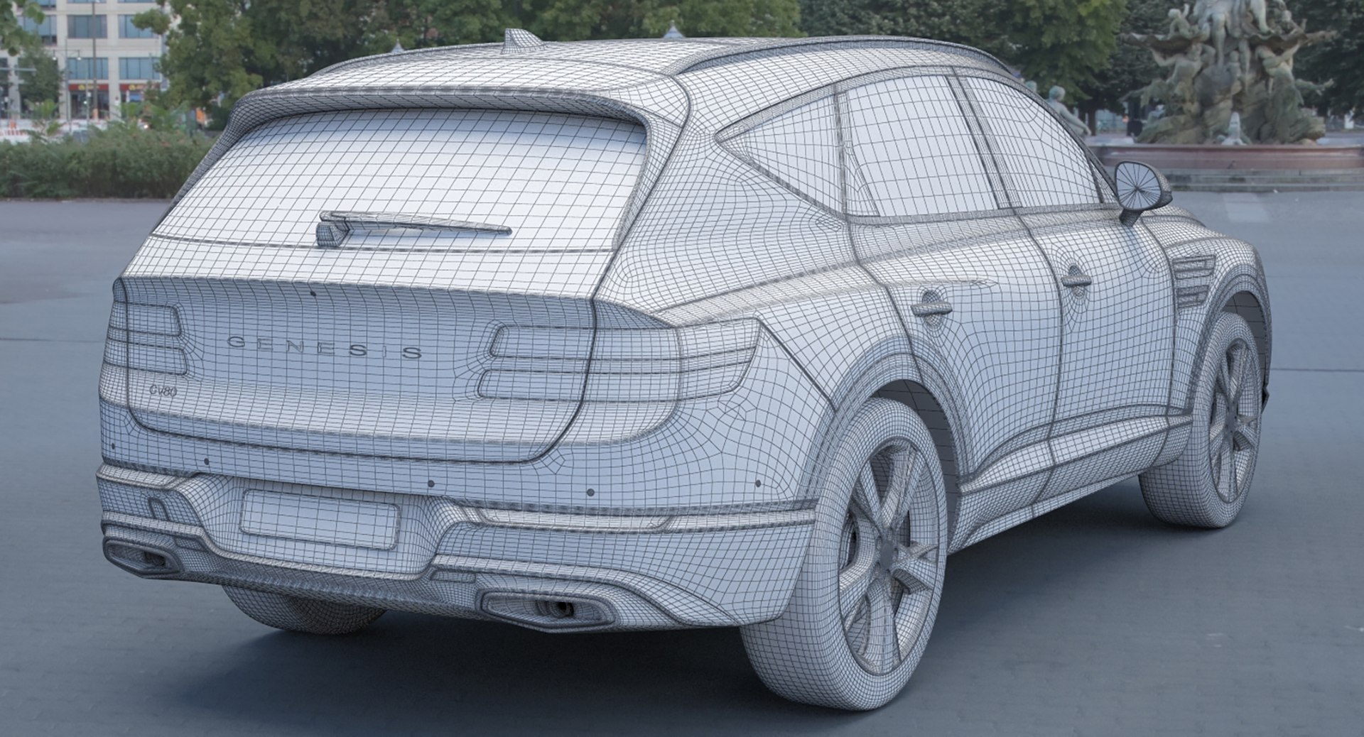 Genesis GV80 2021 3D Model - TurboSquid 2246213