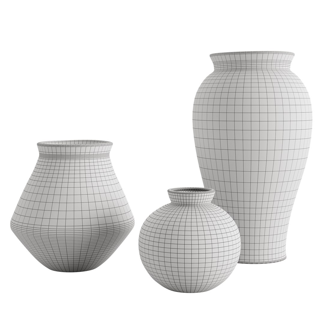 Rustic Ceramic Vases 3D Model - TurboSquid 2229934