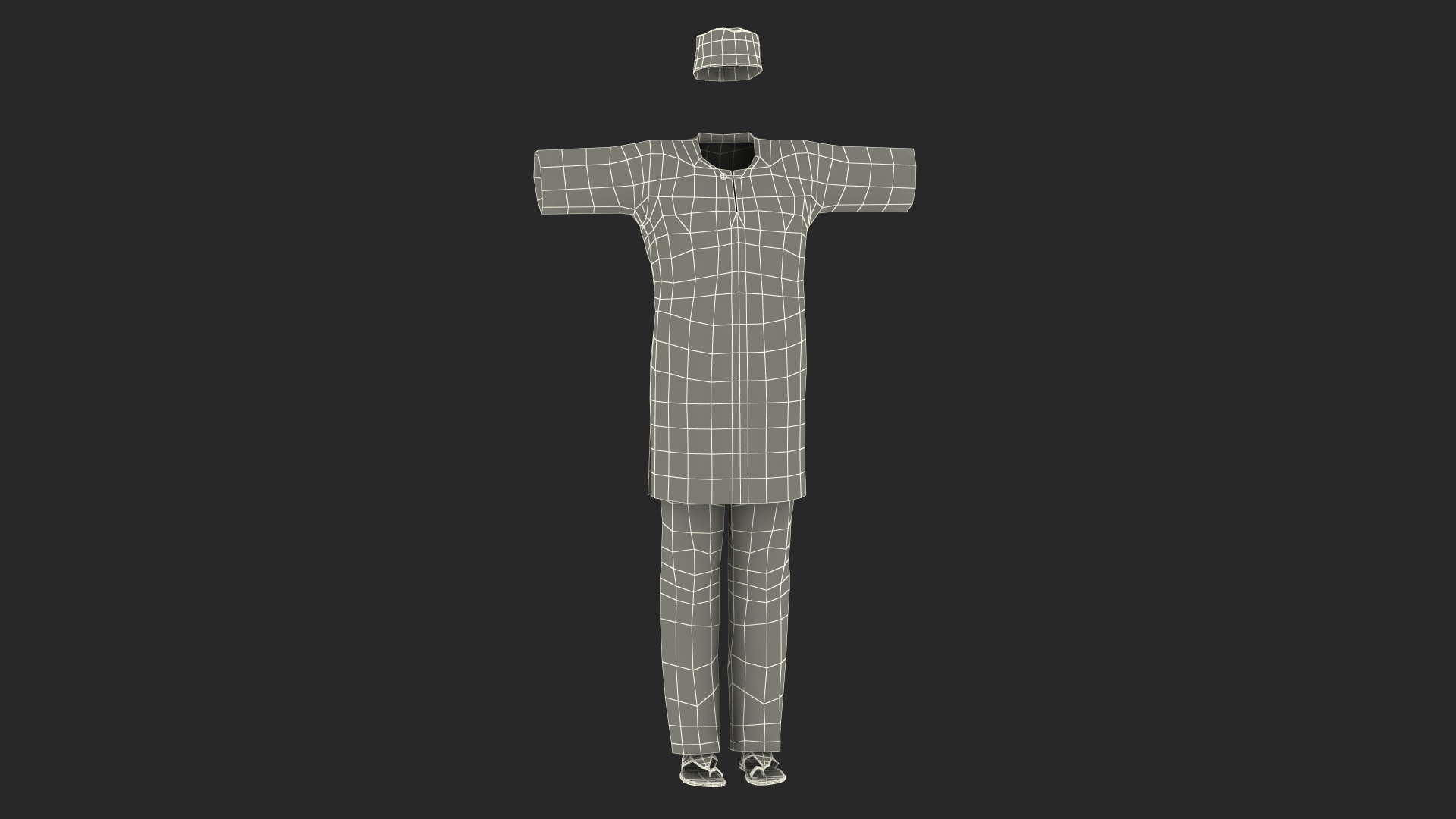 3D Clothes Set Traditional African Style For Men - TurboSquid 2015108