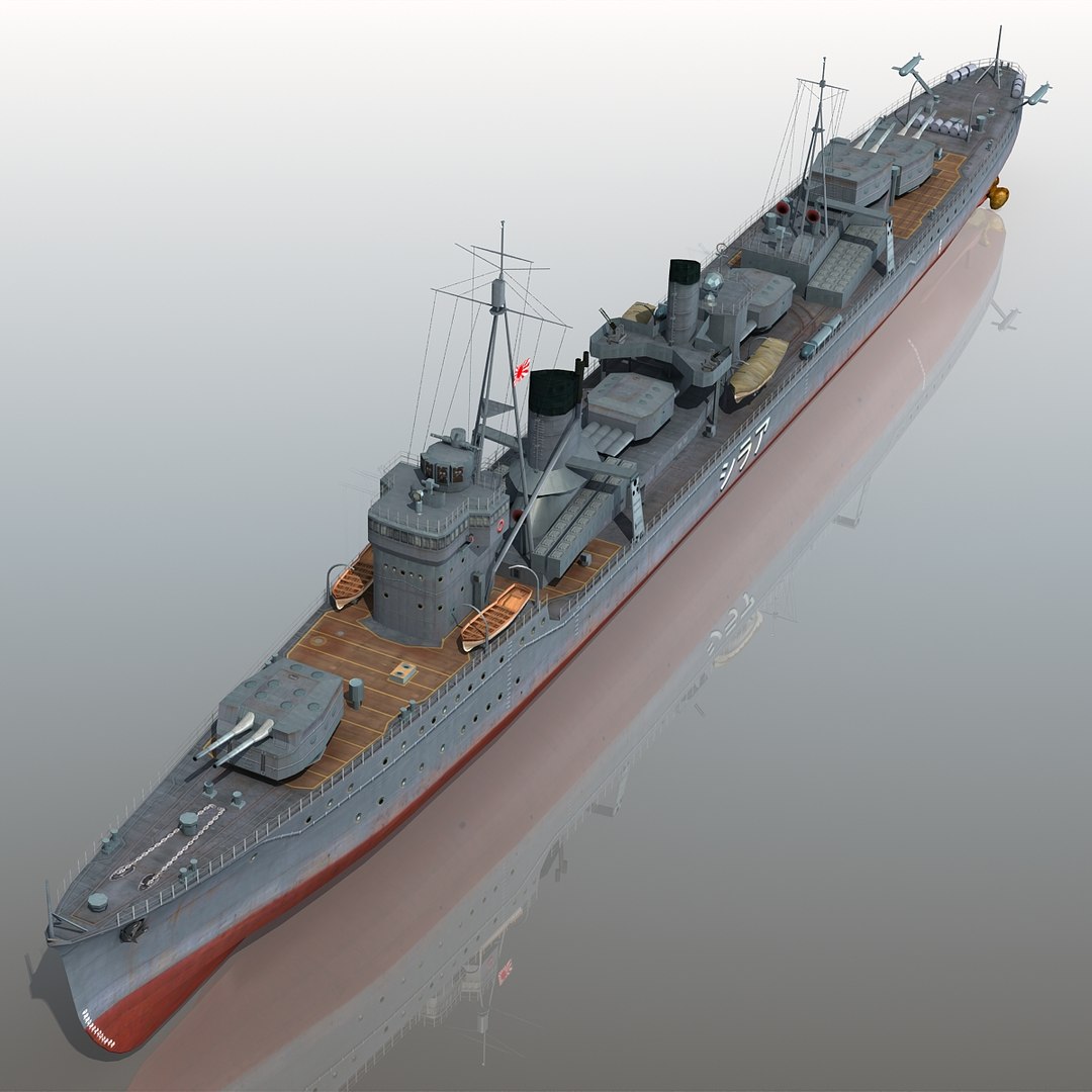 Japanese Destroyer Arashi 3d 3ds