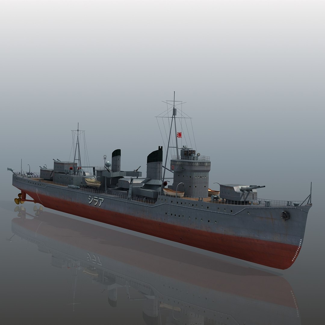 Japanese Destroyer Arashi 3d 3ds
