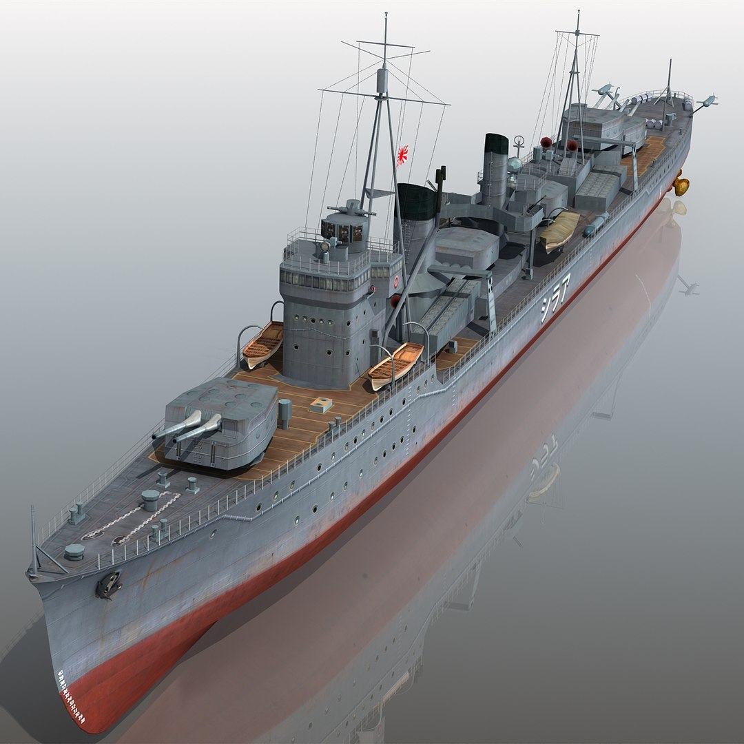 Japanese Destroyer Arashi 3d 3ds