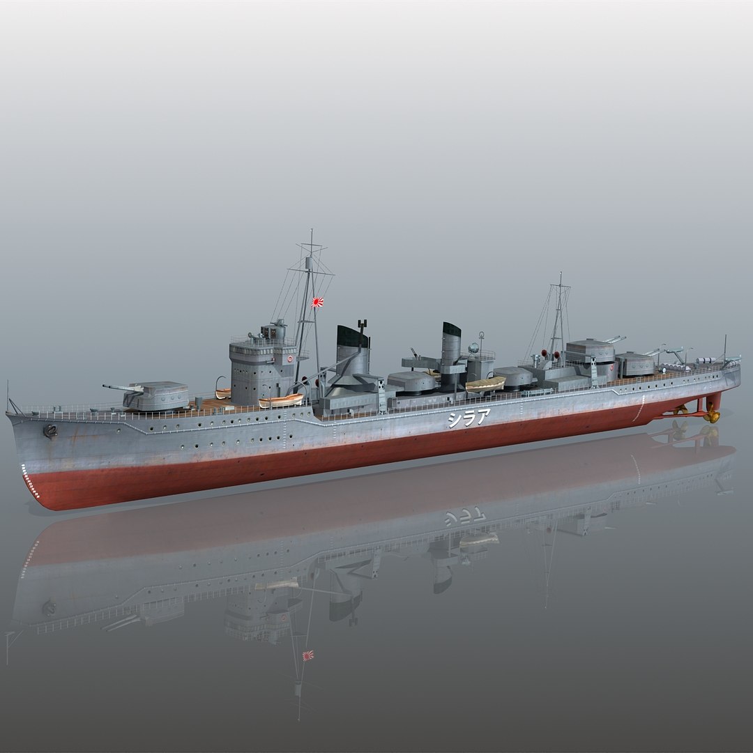 Japanese Destroyer Arashi 3d 3ds