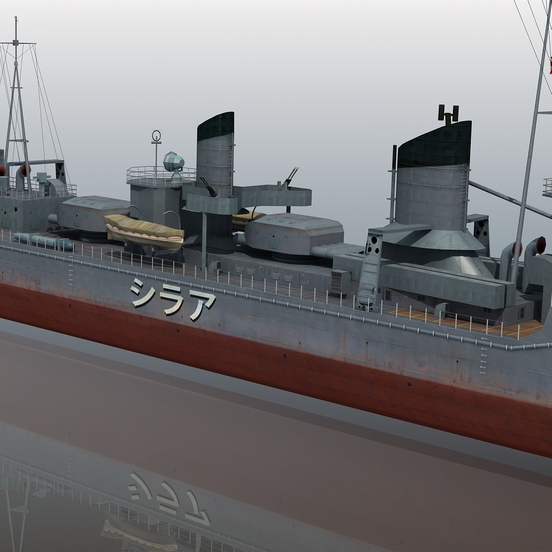 Japanese Destroyer Arashi 3d 3ds